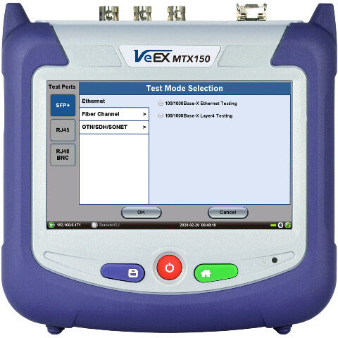 VeEX MTX150 Ethernet Test Set